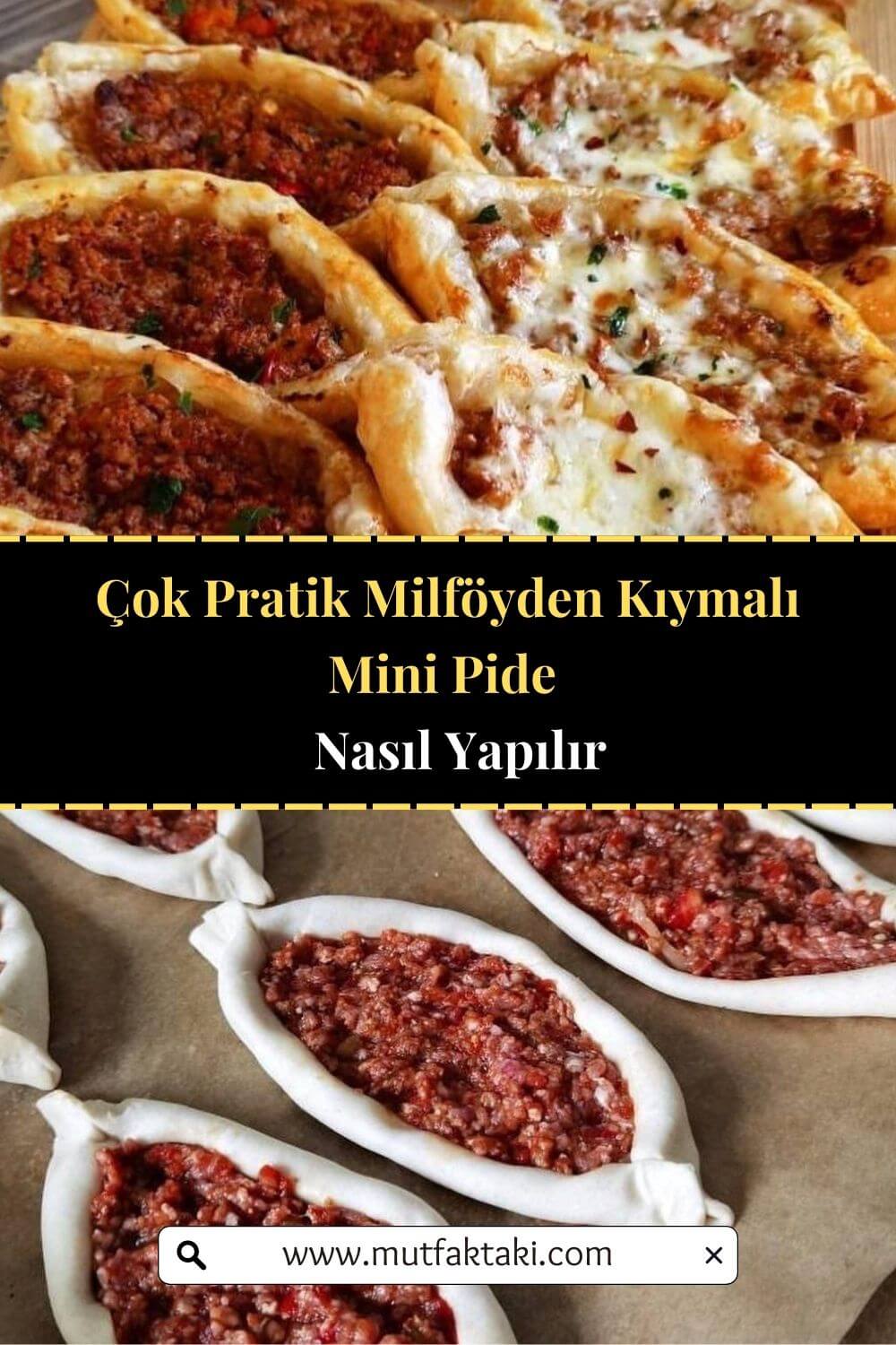 Çok Pratik Milföyden Kıymalı Mini Pide Nasıl Yapılır – mutfaktaki.com