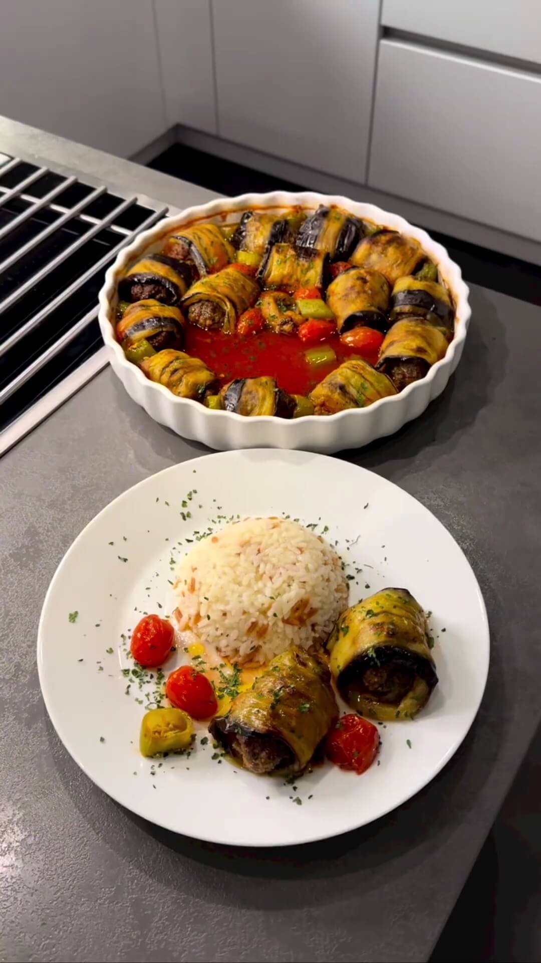 Köfteli Patlıcan Sarma Tarifi – mutfaktaki.com